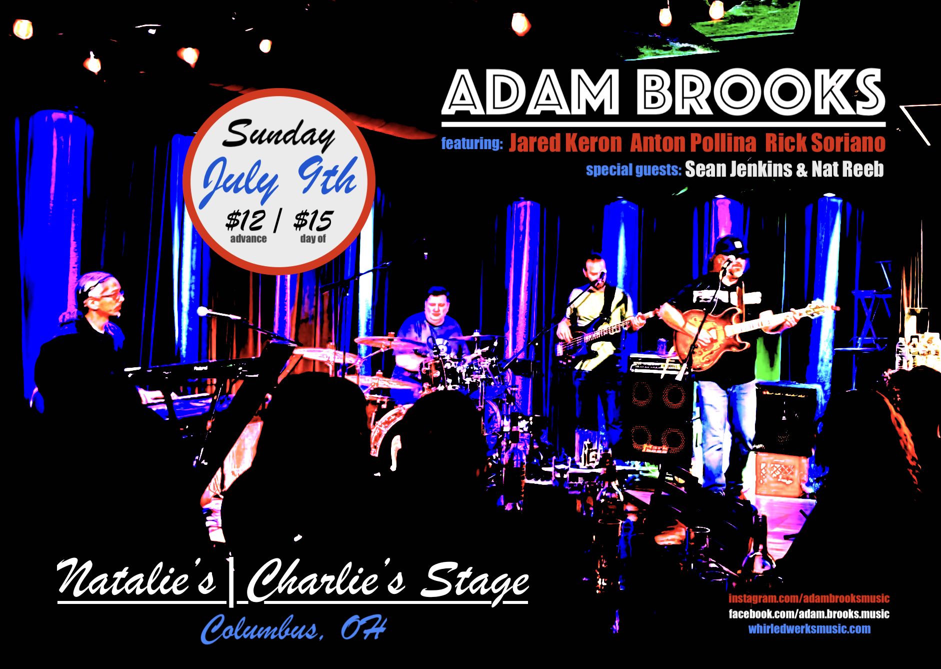 Adam Brooks BAND returns to Natalie’s-Grandview SUNDAY, JULY 9 with ...